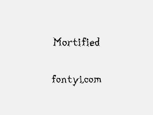 Mortified - 字易网