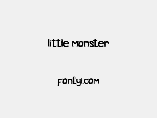 little monster - 字易网