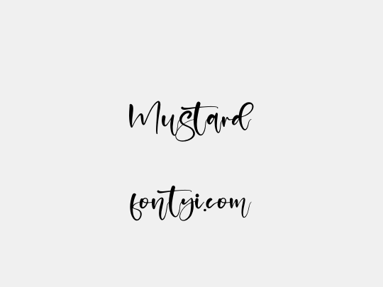 Mustard - 字易网