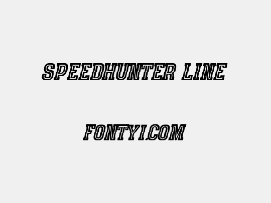 speedhunter line - 字易网