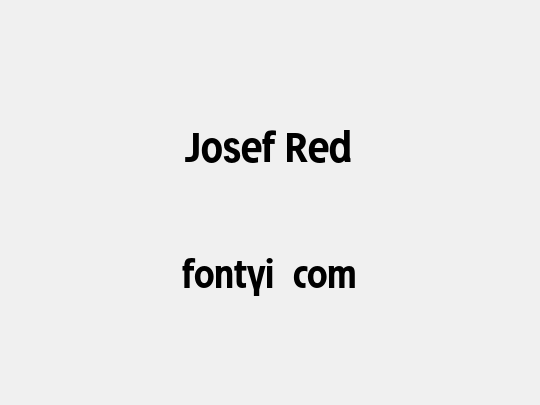 Josef Red - 字易网