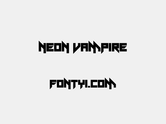 Neon Vampire - 字易网