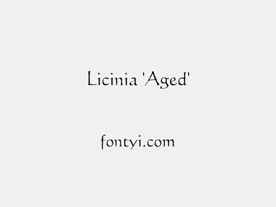 Licinia 'Aged' - 字易网