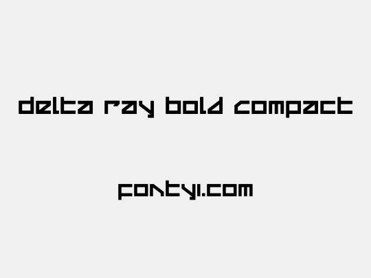 Delta Ray Bold Compact - 字易网