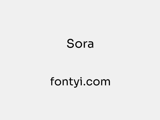 Sora - 字易网