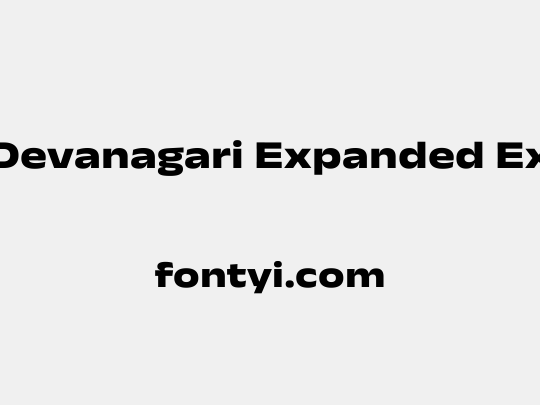 Anek Devanagari Expanded ExtraBold - 字易网