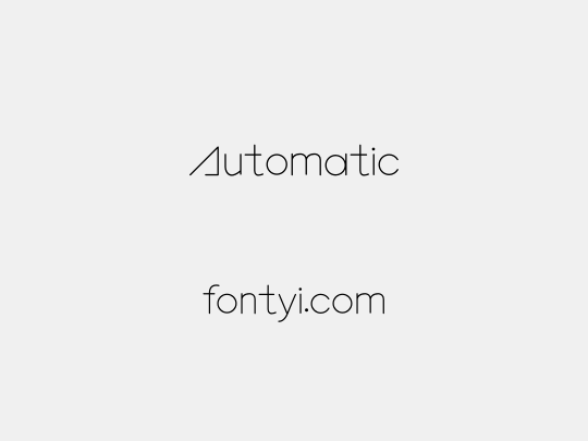 Automatic - 字易网