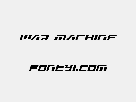 War Machine - 字易网