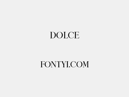 Dolce - 字易网