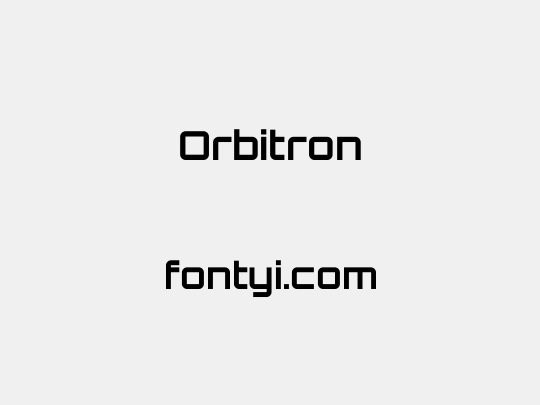 Orbitron - 字易网