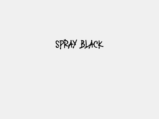 SPRAY BLACK - 字易网