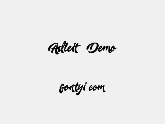 Adleit - Demo - 字易网