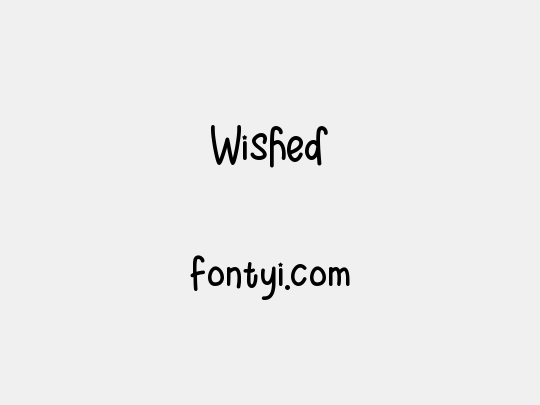 Wished - 字易网
