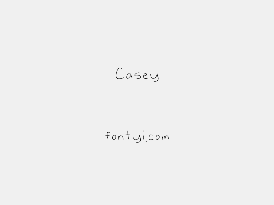 Casey - 字易网