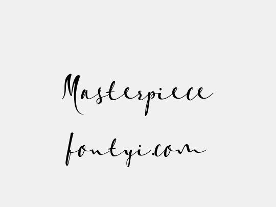 Masterpiece - 字易网