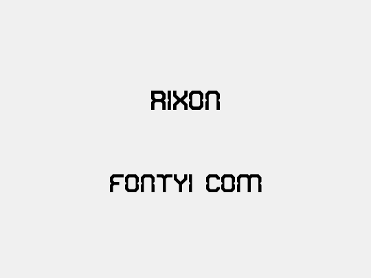 Rixon - 字易网