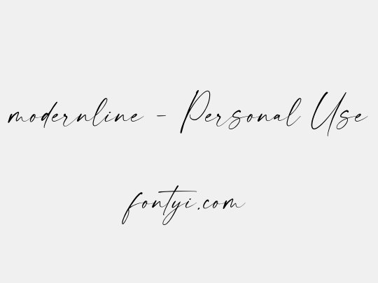 modernline - Personal Use - 字易网
