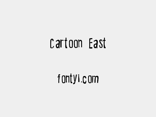 Cartoon East - 字易网