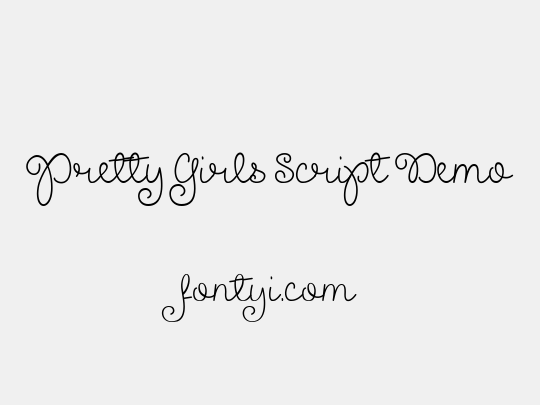 Pretty Girls Script Demo 字易网