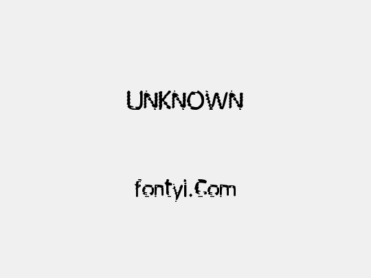 UNKNOWN - 字易网