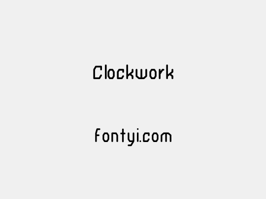 Clockwork - 字易网