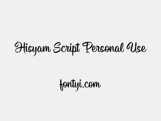 Hisyam Script Personal Use - 字易网