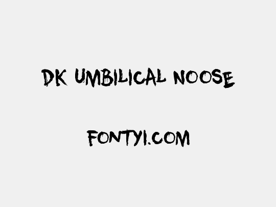 DK Umbilical Noose - 字易网