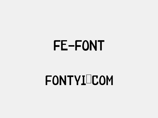 FE-Font - 字易网