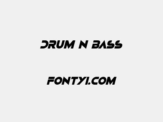 Drum N Bass - 字易网