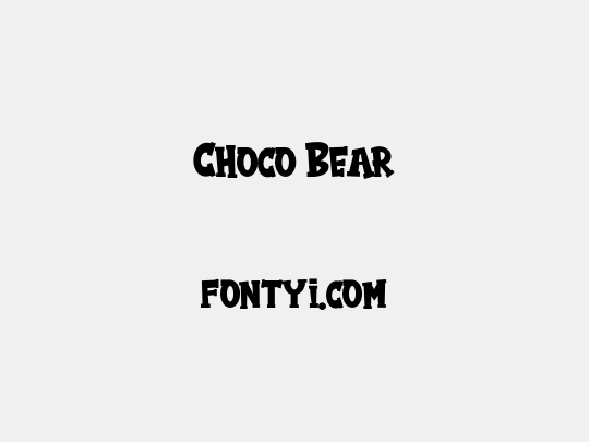 Choco Bear - 字易网