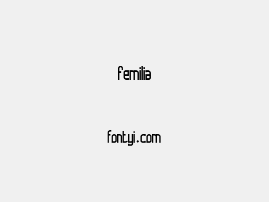 Femilia - 字易网