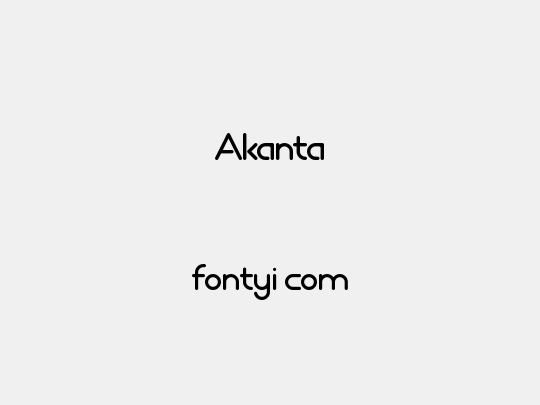 Akanta - 字易网