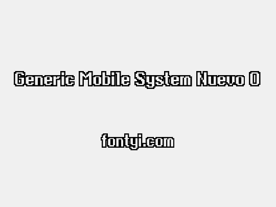 Generic Mobile System Nuevo O - 字易网