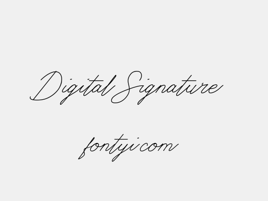 Digital Signature - 字易网