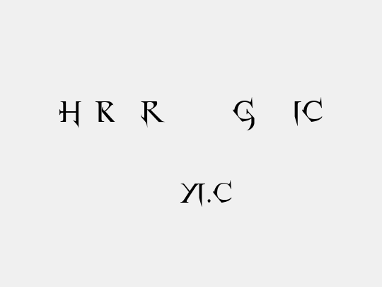 Horst Roman Gothic - 字易网