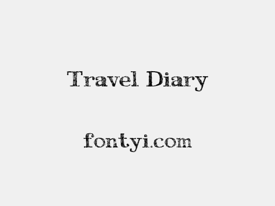 Travel Diary - 字易网