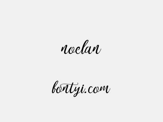 noelan - 字易网