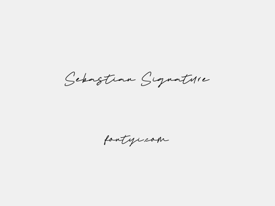 Sebastian Signature - 字易网