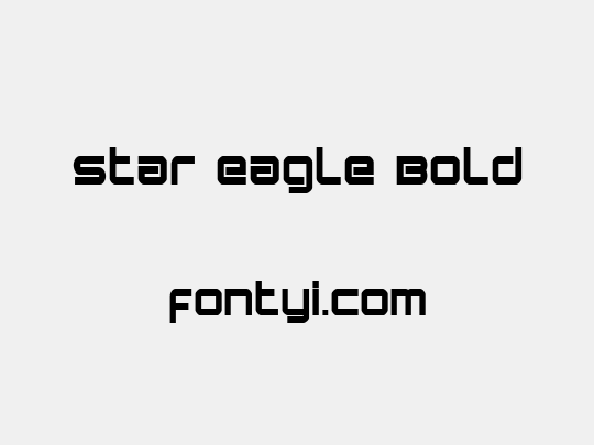 Star Eagle Bold - 字易网