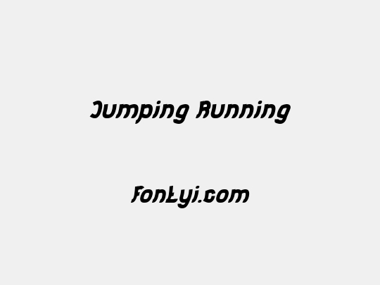 Jumping Running - 字易网