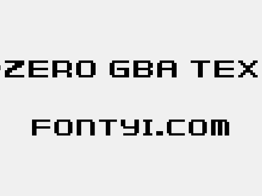 F-Zero GBA Text 1 - 字易网
