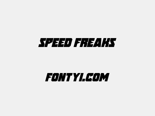 Speed Freaks - 字易网