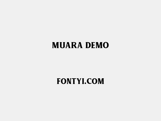 MUARA DEMO - 字易网