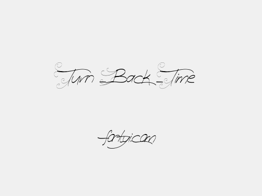 Turn_Back_Time - 字易网