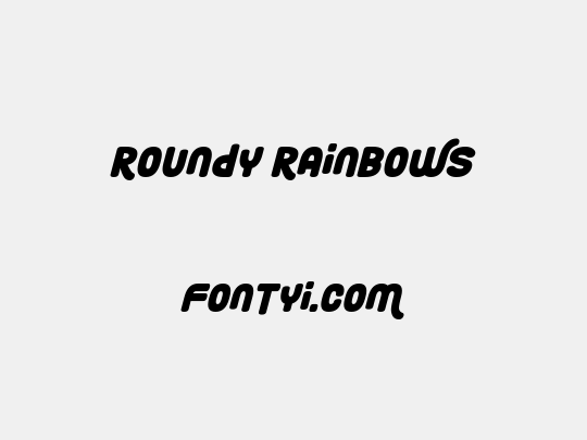 Roundy Rainbows - 字易网