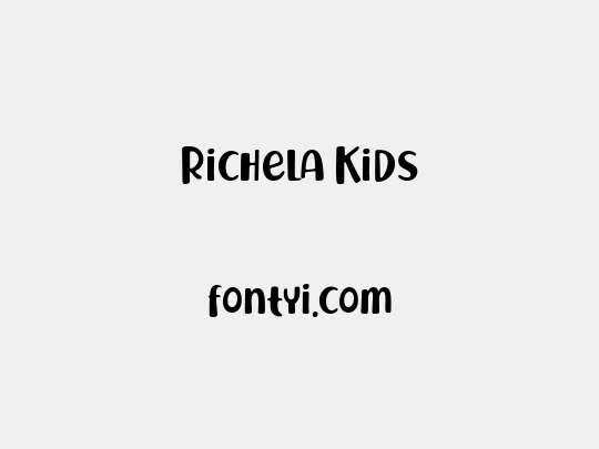 Richela Kids - 字易网