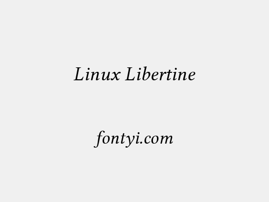 Linux Libertine - 字易网