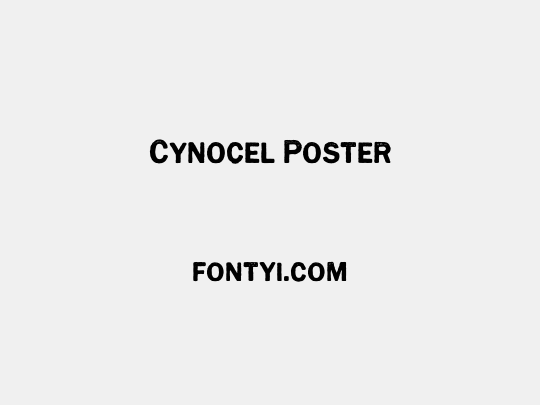 Cynocel Poster - 字易网