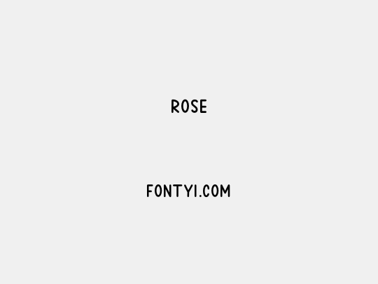 Rose - 字易网