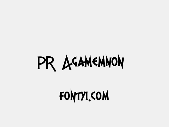 PR Agamemnon - 字易网